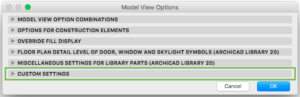 Custom-made Model View Options object | GRAPHISOFT GDL Center
